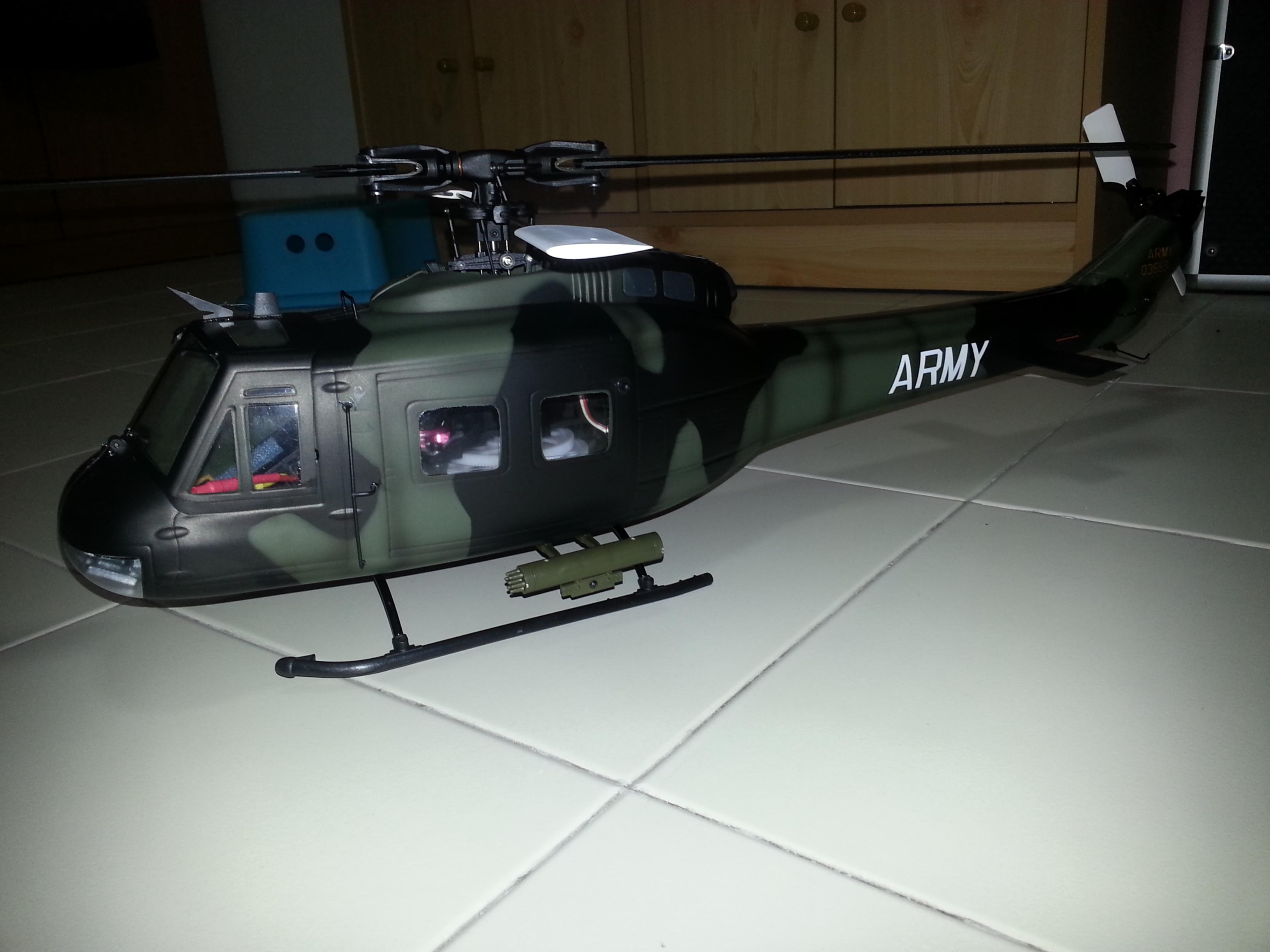 AH-1, UH-1H fuselage for 450 size are coming soon - Team daddyHOBBY ...